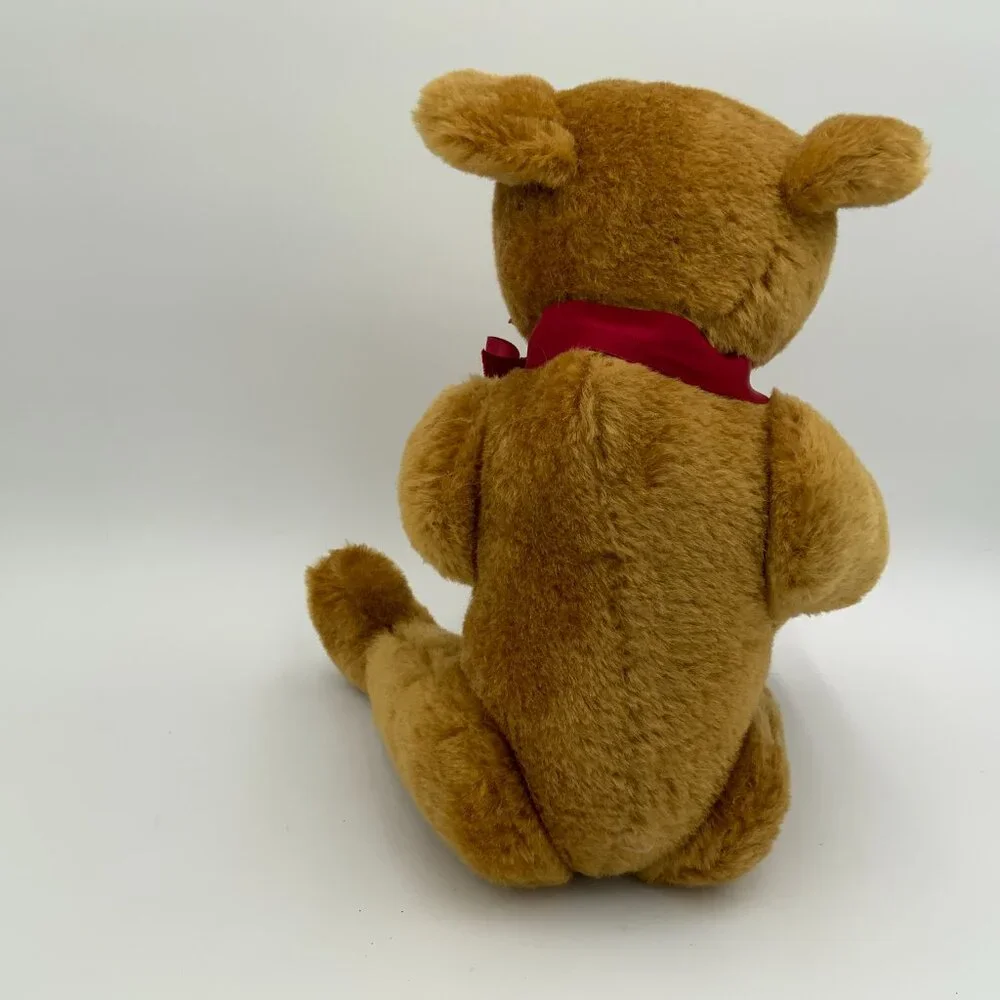Carrousel | Toys | Vtg Carrousel Jointed Teddy Bear W Red Ribbon ...